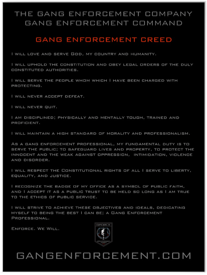 Gang Enforcement Posters – Gang Enforcement Apparel